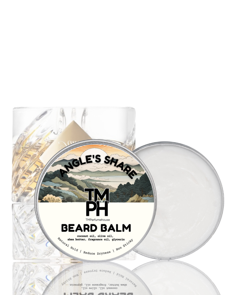 Angle Share luxury beard balm | Boozy Warm Grooming – TM Perfume House