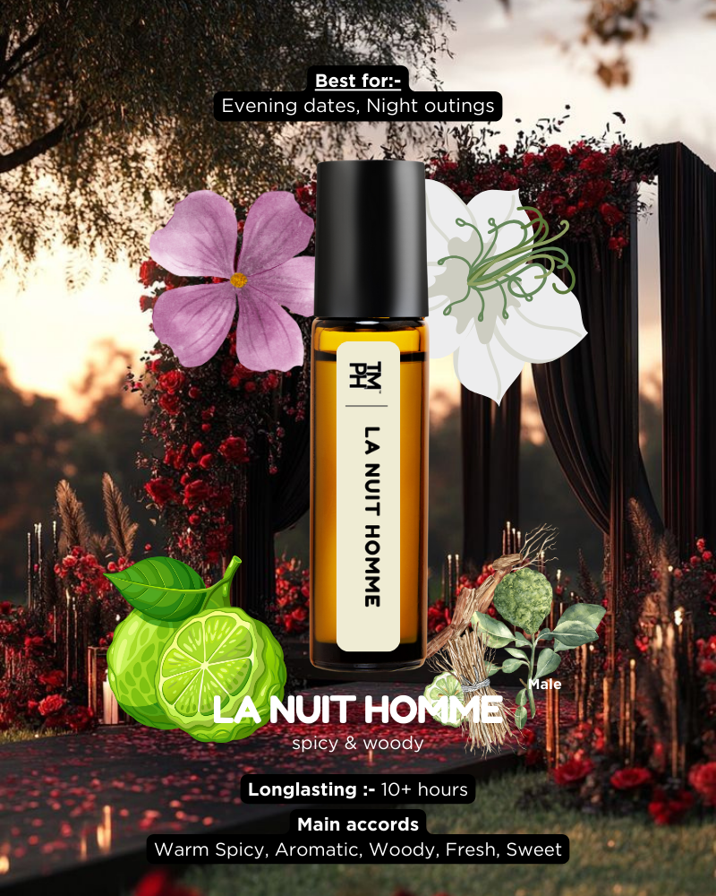 La Nuit Homme AT | Luxury Niche Attar – 10+ Hour Long Lasting Pure Oil ...