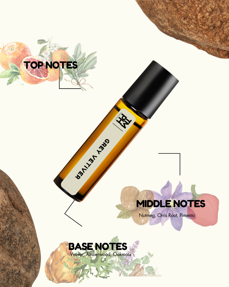 GREY VETIVER AT | Luxury Designer Attar – 10+ Hour Long Lasting Pure O ...