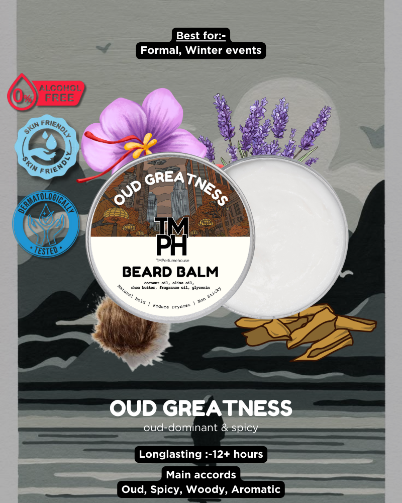 Oud Greatness luxury beard balm | Mystical Oud Grooming – TM Perfume House